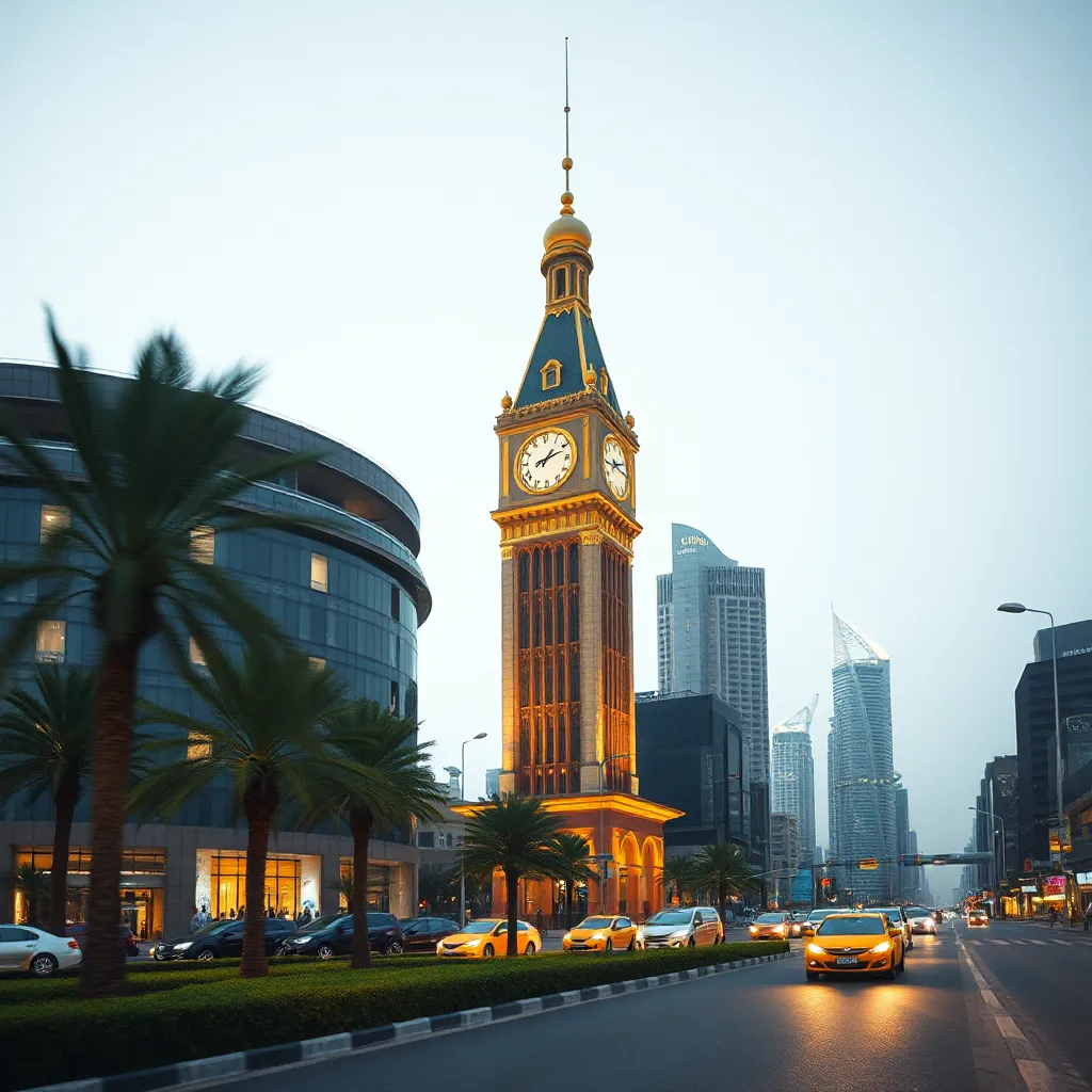 The Clock Tower of Dubai: A Landmark on Sheikh Zayed Road